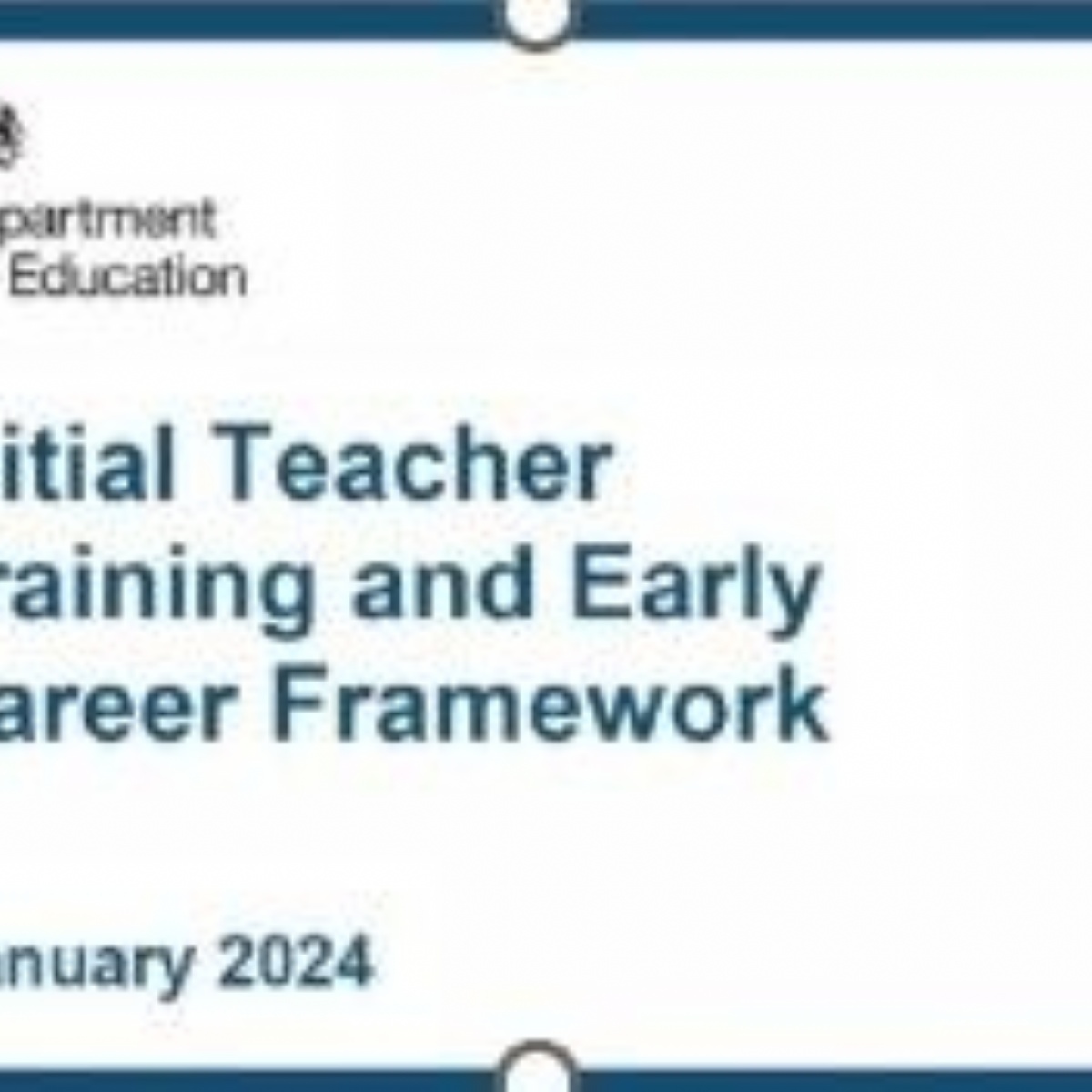 HISP Teaching School Hub - DfE launches new ITTECF